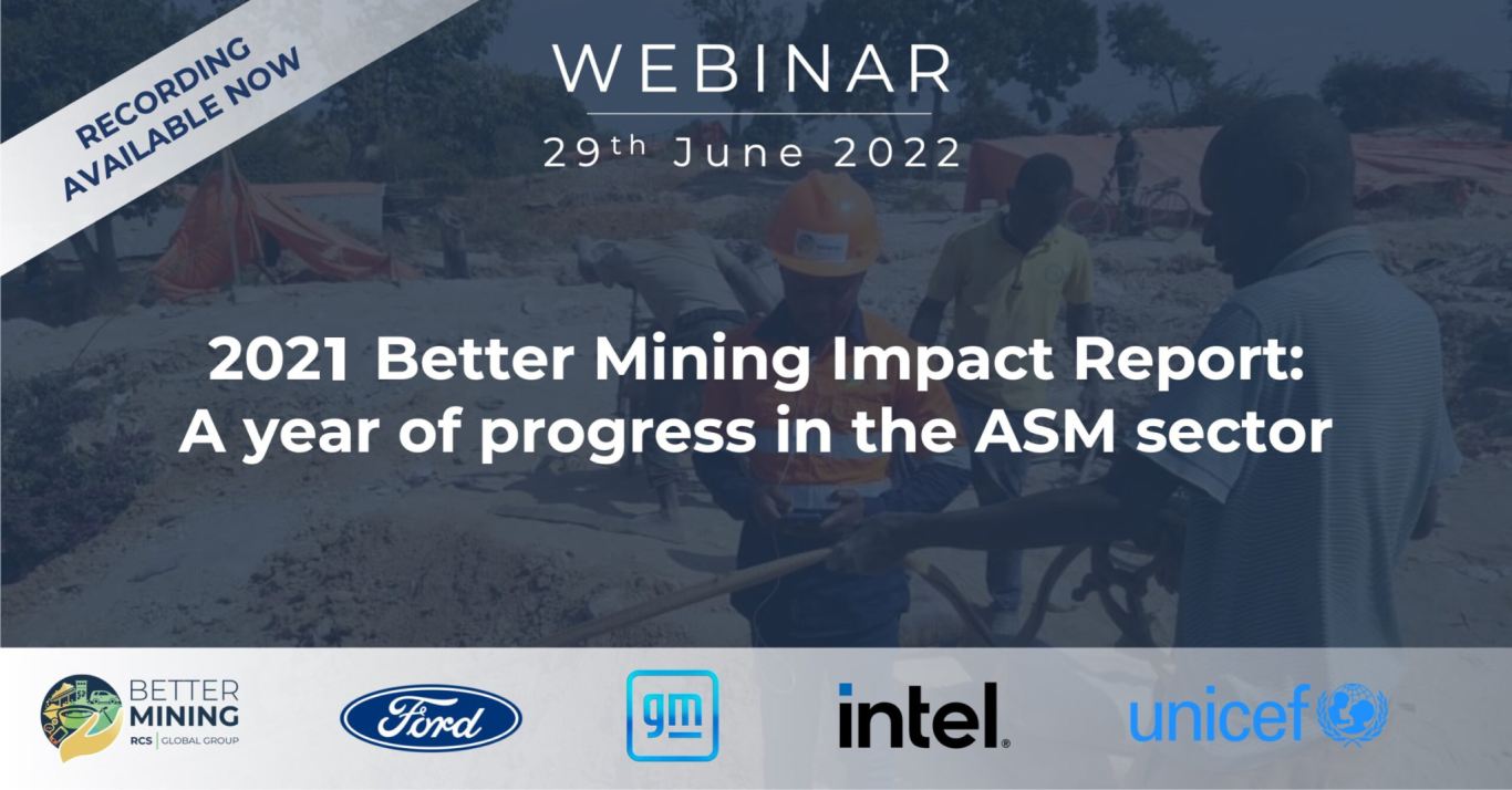 Webinar: 2021 Better Mining Impact Report: A year of progress in the ...